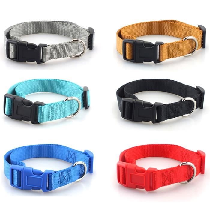 Classic Solid Pet Dog Collar Basic Nylon Dog Cat Collars for Small ...