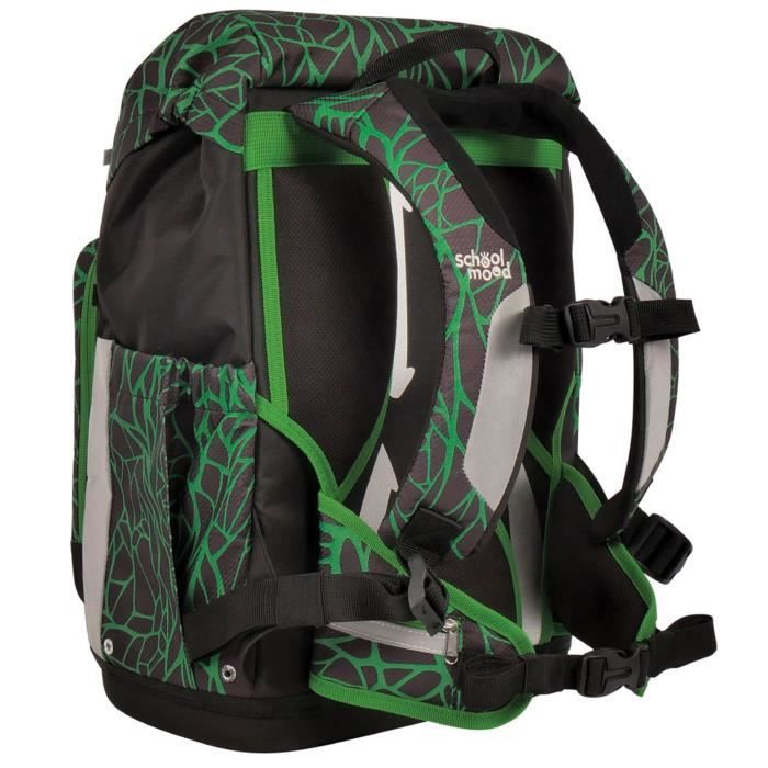 Cartable scolaire School-Mood Rebel Air+ 8 pièces - Vert - Fille ...