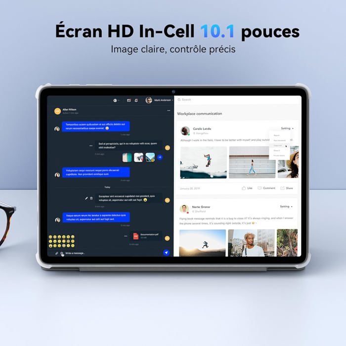 Tablette Android avec stylet - TURBIX - 10,1 Pouces - Android 15 ...