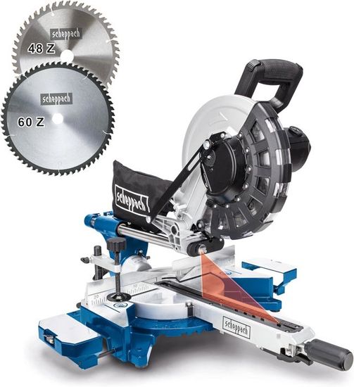 Scie À Onglets Avec Démarrage Progressif & Laser Hm254 | 2000W | Lame ...