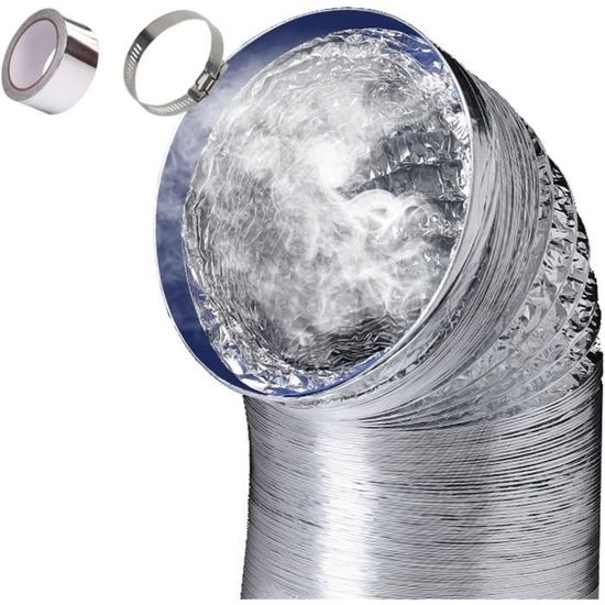 Tuyau d'aération flexible en aluminium semi-rigide CHICHENG ...