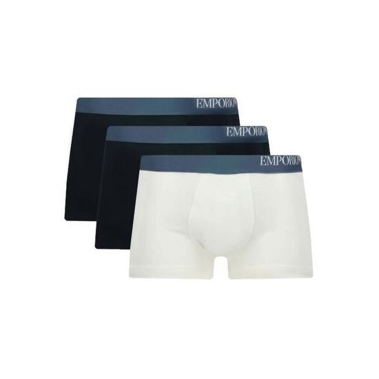 Coffret de 3 boxers soft touch - Emporio armani - Homme Bleu ...