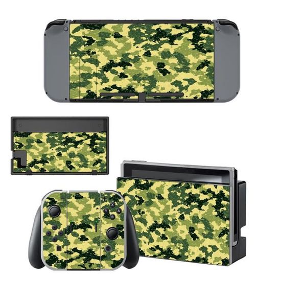 Sticker pour Nintendo Switch, Camouflage Kit Autocollant Skin ...