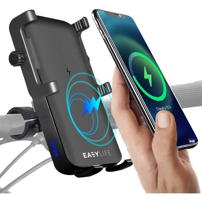 Porte téléphone pour vélo avec chargeur de téléphone à induction pour ...