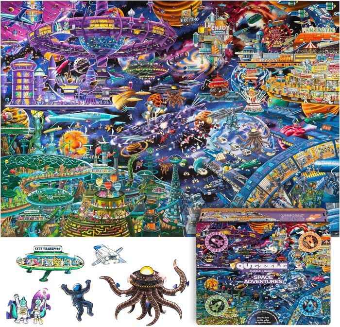Original + IC4 Design Puzzle en Bois, Quezzle Space Adventures - Jeu de ...
