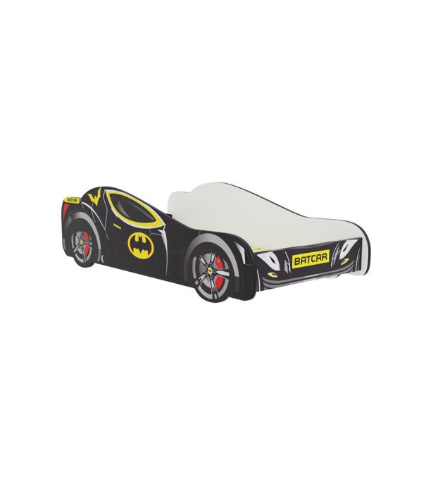Lit enfant pour garçon voiture Batman batcar avec matelas et sommier ...