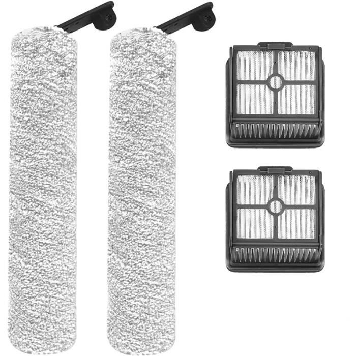 Accessoires pour aspirateur H12 H12 Core - AQSACOKIYA - 2 Brosse rotative + 2 filtres Hepa ...