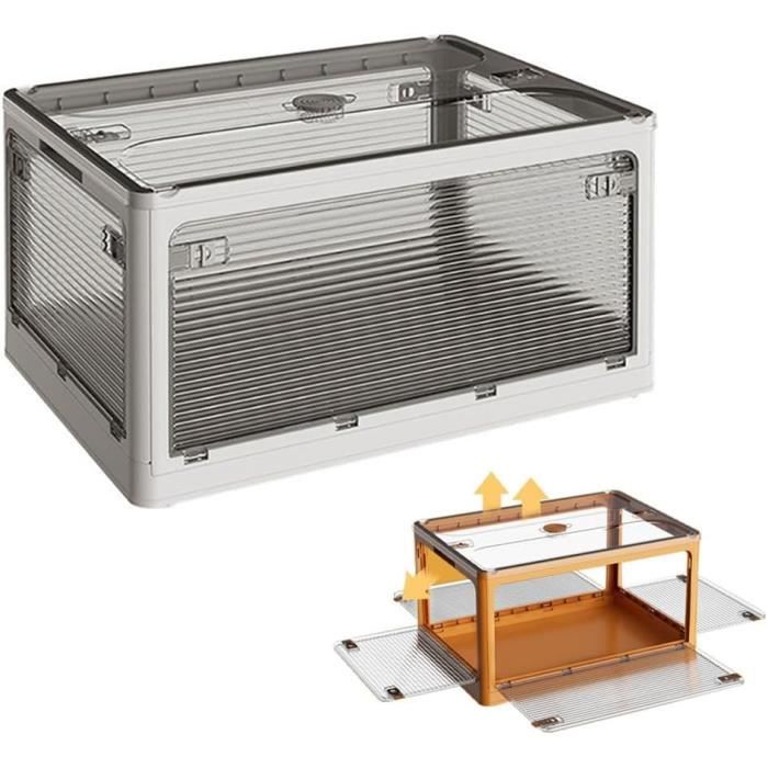 Boîtes De Rangement Avec Couvercle, Bac Rangement Plastique Pliable ...