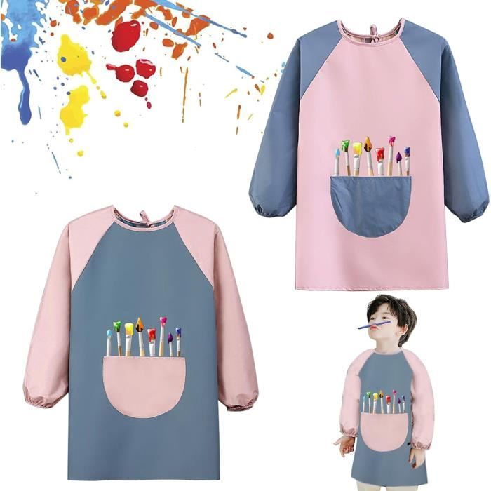 Lot de 2 tabliers pour enfants, blouse pour enfants,tabliers de ...