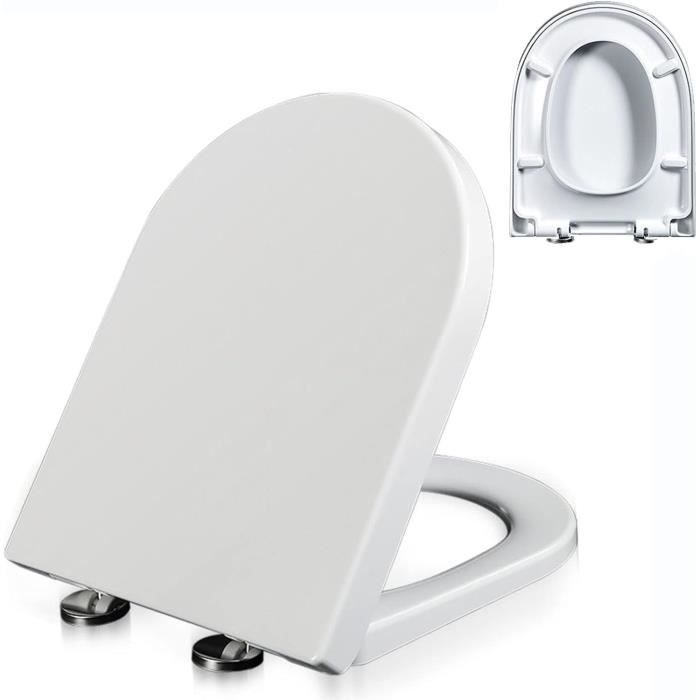 Abattant Wc Cuvette Toilette Avec Frein De Chute, Couvercle De Wc Avec ...