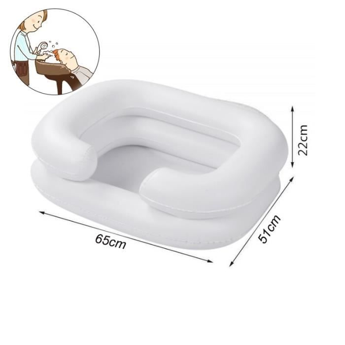 (white)Bassin de lavage de cheveux gonflable Portable, shampoing ... (white)Bassin de lavage de cheveux gonflable Portable, shampoing ...