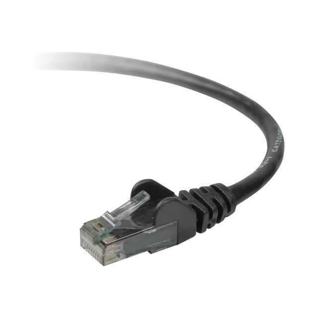 BELKIN Câble CAT6 UTP RJ45 5M 763162 - Noir - Cdiscount Informatique