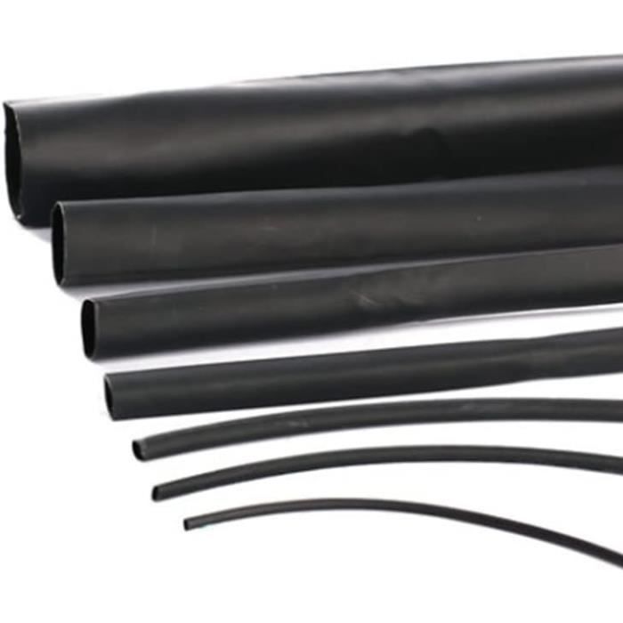 2:1 Noir 1-2-3-5-6-8-10Mm Diamètre Thermorétractable Gaine ...