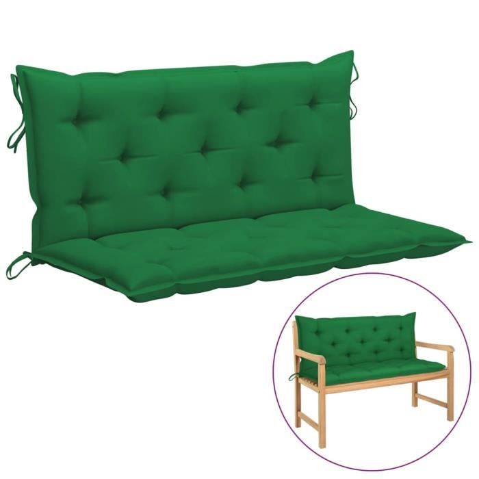 Coussin de balancelle Vert 120 cm Tissu - DIO7380741807162 - Cdiscount Jardin