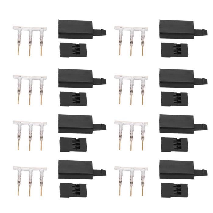 MSA Connecteur Servo Kit 100 Set 3 Broches Jst Connecteur Intégré 11. ...
