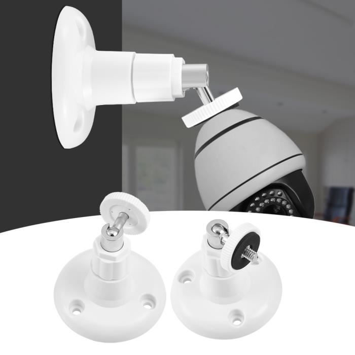 Support de caméra mural HURRISE - Rotatif 360 degrés - Blanc - Lot de 2 ...