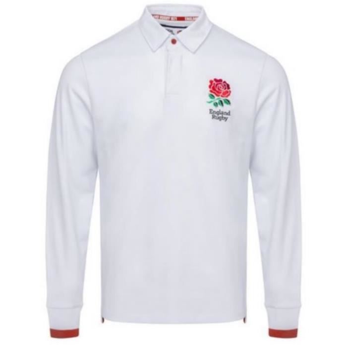 Polo Blanc Garcon Equipe de Rugby Angleterre Blanc - Cdiscount Prêt-à ...
