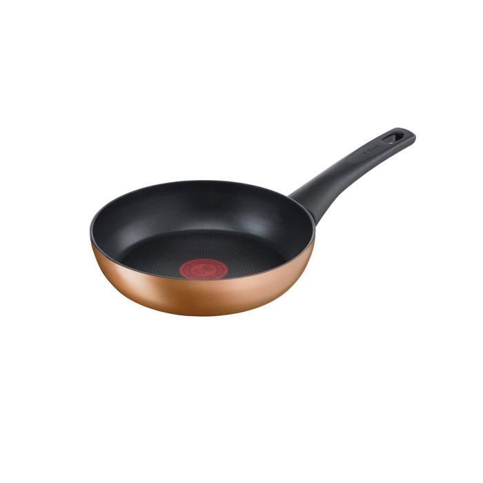 Poêle 20cm IH Copper Tefal - Tous feux + induction - G2830292 - Cdiscount Maison