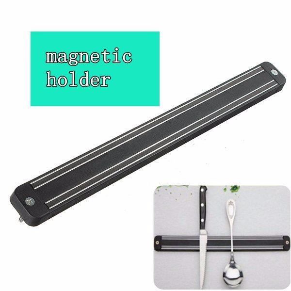 TEMPSA Barre Porte Couteau Magnetique mural Aimante Noir LONGUEUR 33cm ...