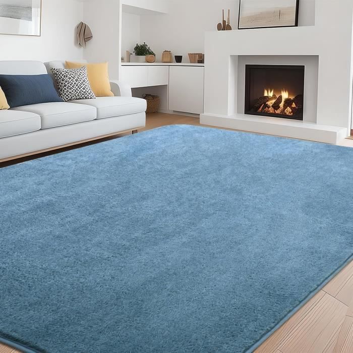 Grand Tapis Moderne Uni Super Doux Et Moelleux Pour Chambre À Coucher ...