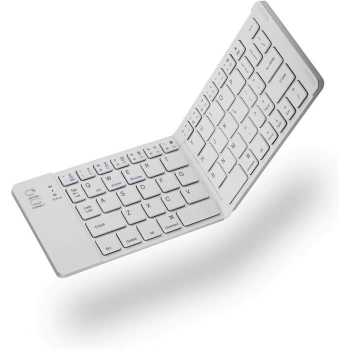 Clavier Sans Fil Ergonomique Pliable, Clavier Bluetooth Portable ...