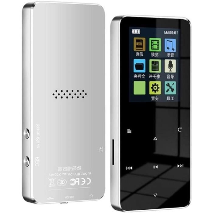 Lecteur de musique Mp3 Mp4 Compatible Bluetooth 5.0, écran tactile avec ...
