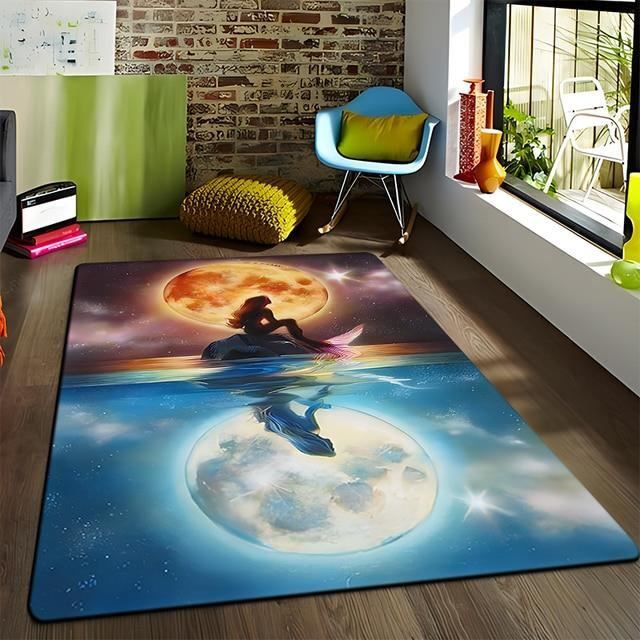 TAPIS,13-100x120cm(39x47 in)--Tapis de dessin animé la princesse sirène ...