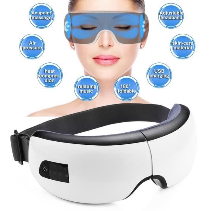 Masseur des yeux blutooth musique appareil de massage lunettes point d ...
