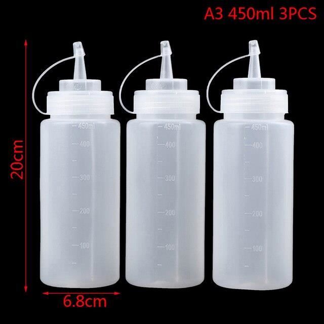 Pulvérisation d'huile,A2--Bouteilles à presser condiments 240-450-500 ml, pour Ketchup, moutarde ...