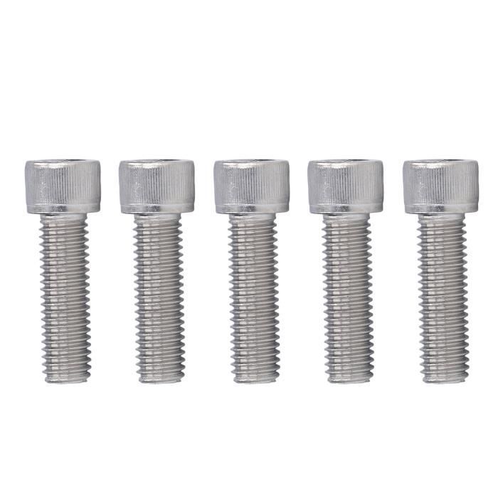 Zerone attache 20 pièces vis à tête cylindrique à filetage grossier A2 ...