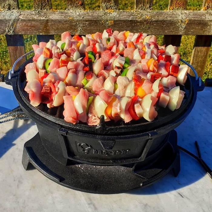 BBQ-Toro Barbecue en fonte avec grille | 32 x 33 x 18 cm | Hibachi ...