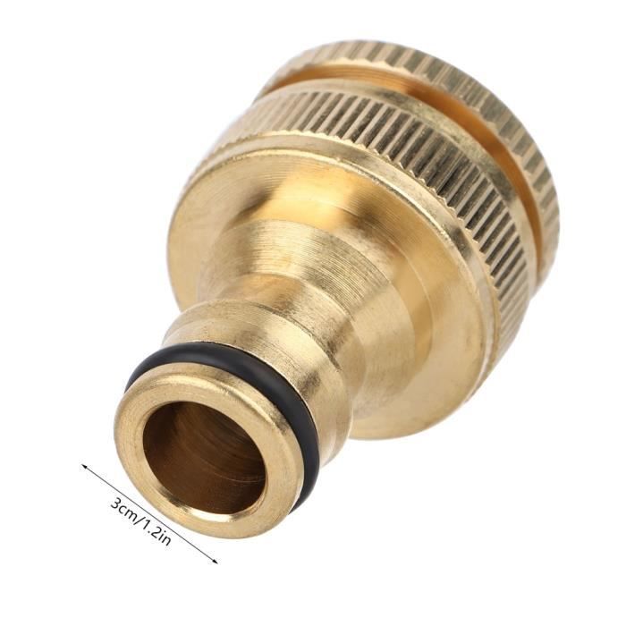 Raccord rapide en laiton 3/4 pour tuyau d'arrosage ZJCHAO - Accessoire de jardinage - Cdiscount ...