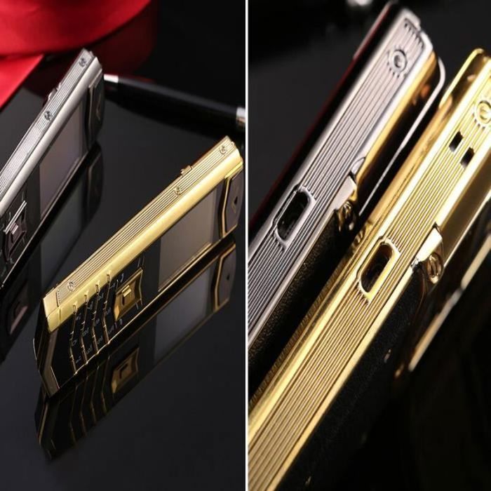 TELEPHONE PORTABLE Téléphone portable de luxe 2G GSM Bar avec clé russe ...