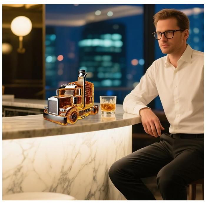 CARAFE A DECANTER Carnet De Whisky En Forme De Voiture,375 Ml De ...