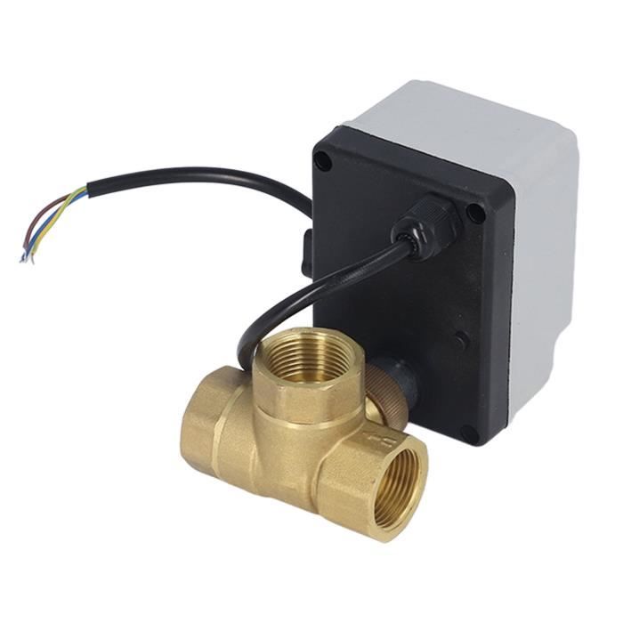 Vanne à Boisseau Sphérique DN20 3 Voies Vanne à Boisseau Sphérique Motorisée FR - Cdiscount ...