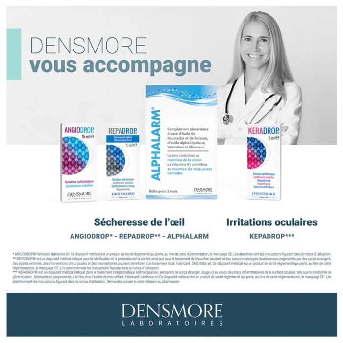 Densmore Angiodrop Fatigue, Sécheresse Occulaires - Solution ...