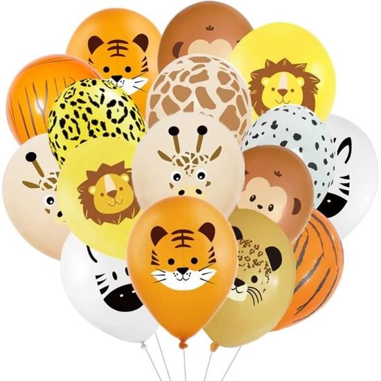 30 pièces Jungle Balloon Wild Forest Animal Balloon Safari Party ...