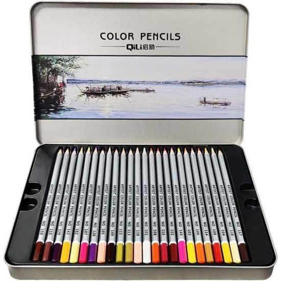 48 Crayons À Colorier - Crayons À Dessin Professionnels Ensemble Dart Dessin Fournitures Dart ...