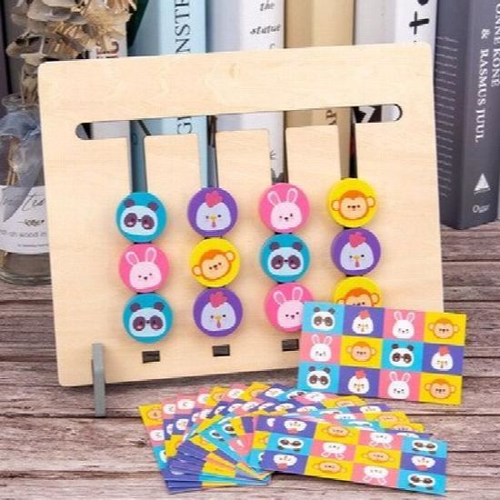 Jeu d'appariement Double face et fruits enfants Montessori jouets en ...