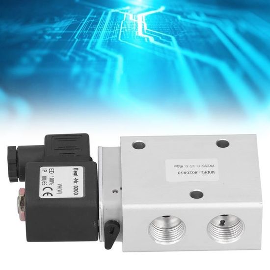 Electrovanne 2 positions 3 voies Électrovanne électrique 2 positions 3 ...