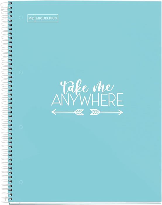 Cahier Notebook Messages 1 Bande De Couleur, A4, 80 Feuilles ...