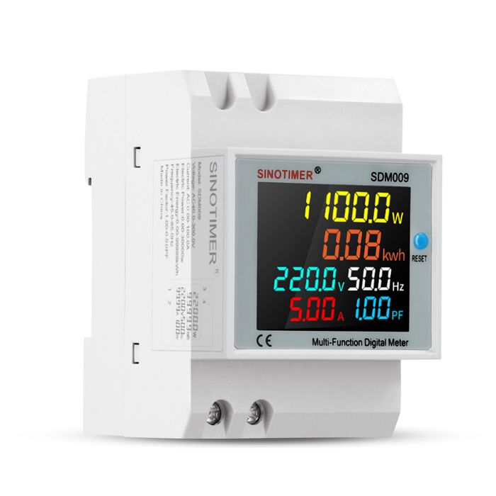 300V Compteur d'électrique Monophasé Wattmetre Compteur Electrique ...