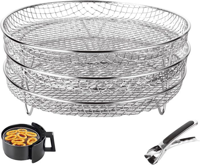 Support Rond Pour Friteuse À Air Comprimé Compatible Avec Ninja,Accessoires De Friteuse À Air ...