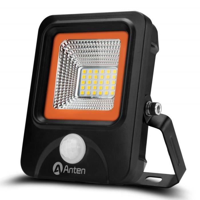 20W Projecteur LED Détecteur de Mouvement Spot Éclairage LED Extérieur ...