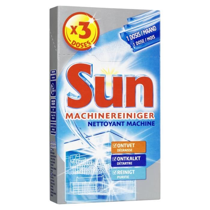 Sun expert nettoyant machine - lot de 2 x 3 doses - Cdiscount Au quotidien
