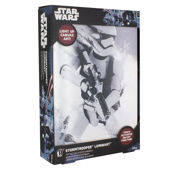 Star Wars Stormtrooper Luminart Light Up Canvas Art - Cdiscount Maison