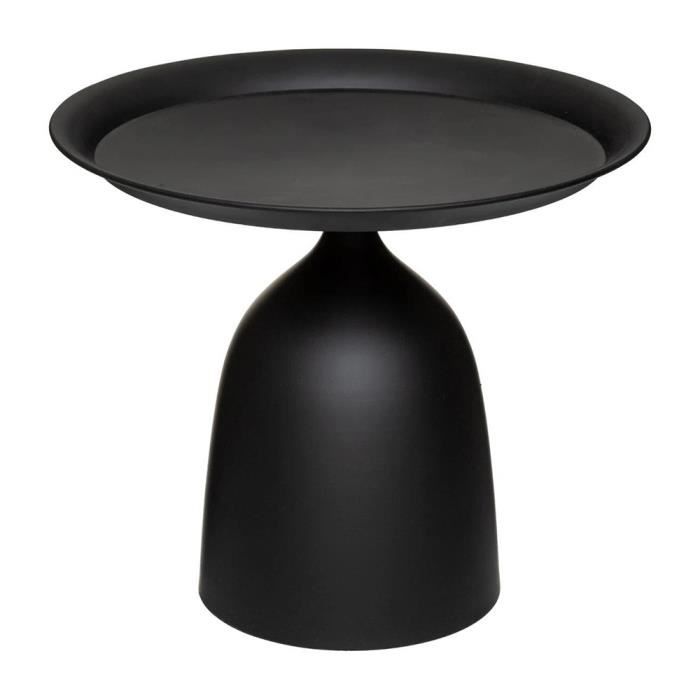 Eazy Living Table d'Appoint Ø 50 cm Estelle Noir - Cdiscount Maison