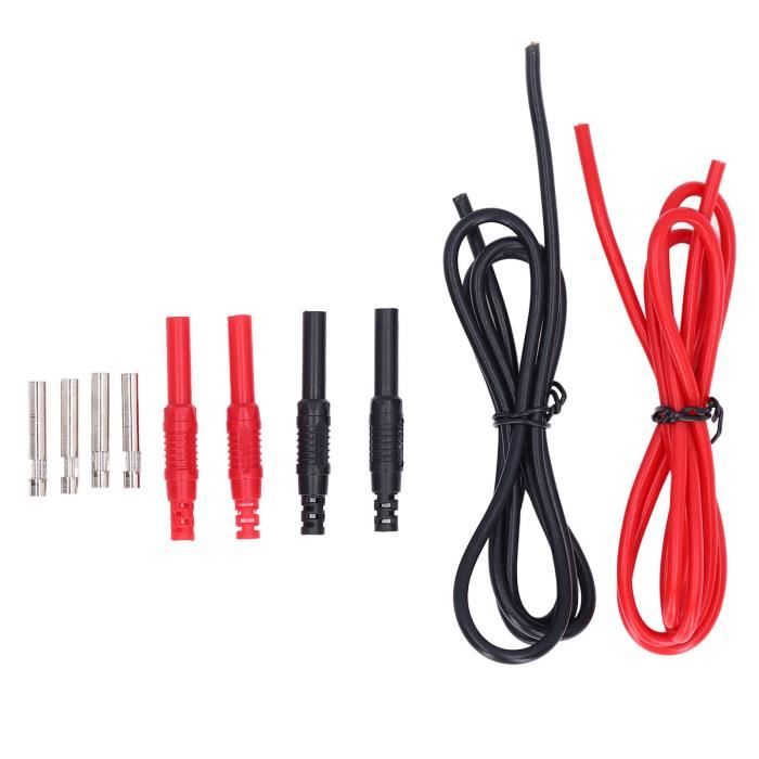 Duokon Fils de test de prise de 4 mm 4mm Plug Test Leads Femelle à ...