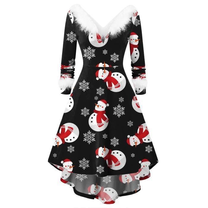 Robe Noël Femme Robe Noel Femme Chic et Elegante Robe Noël Femme Robe ...