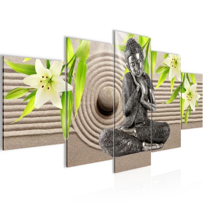 Runa art Tableau Décoration Murale Bouddha Feng Shui 200x100 cm - 5 ...